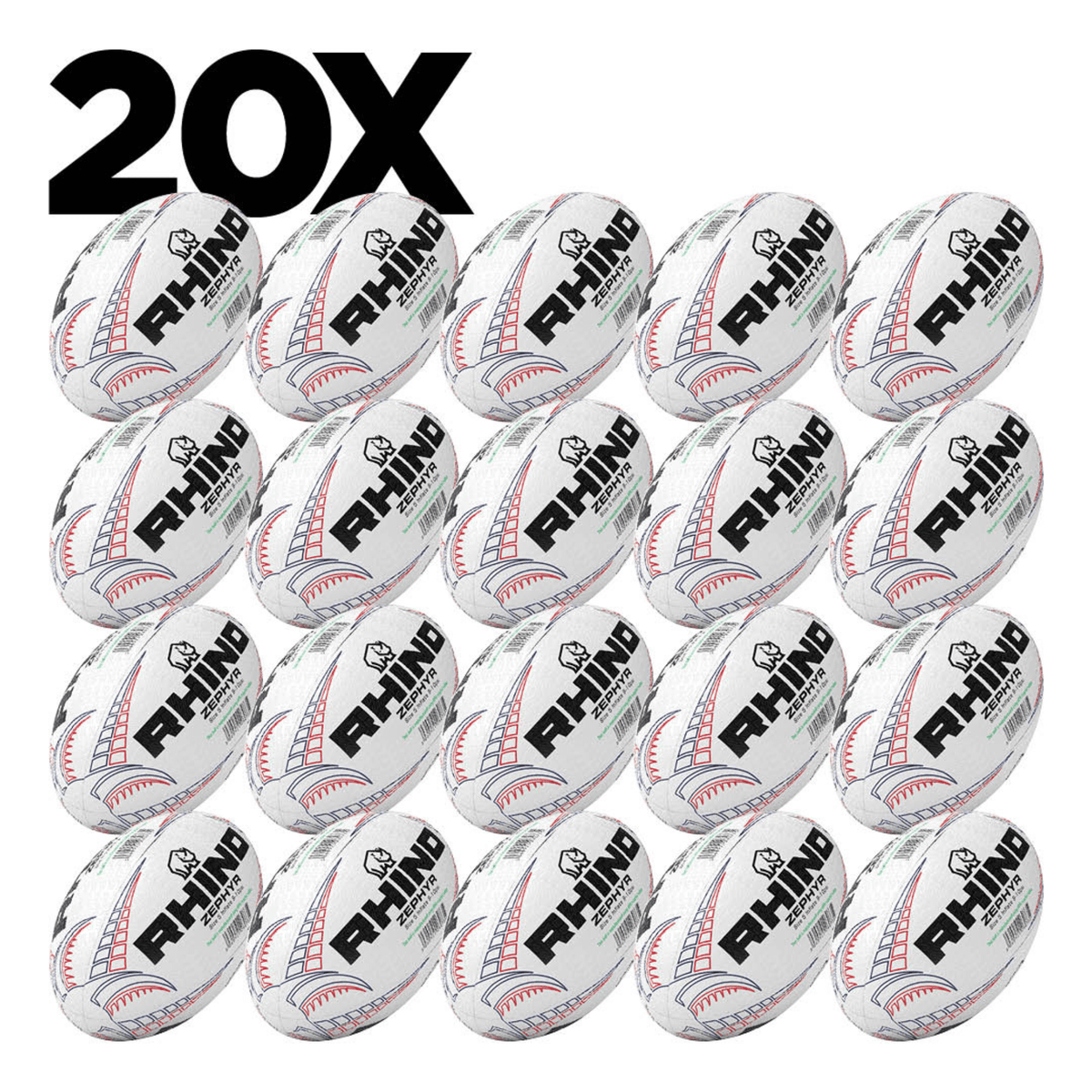 Rhino Zephyr Rugby Ball: Bundle Discount Available – Rhino Direct