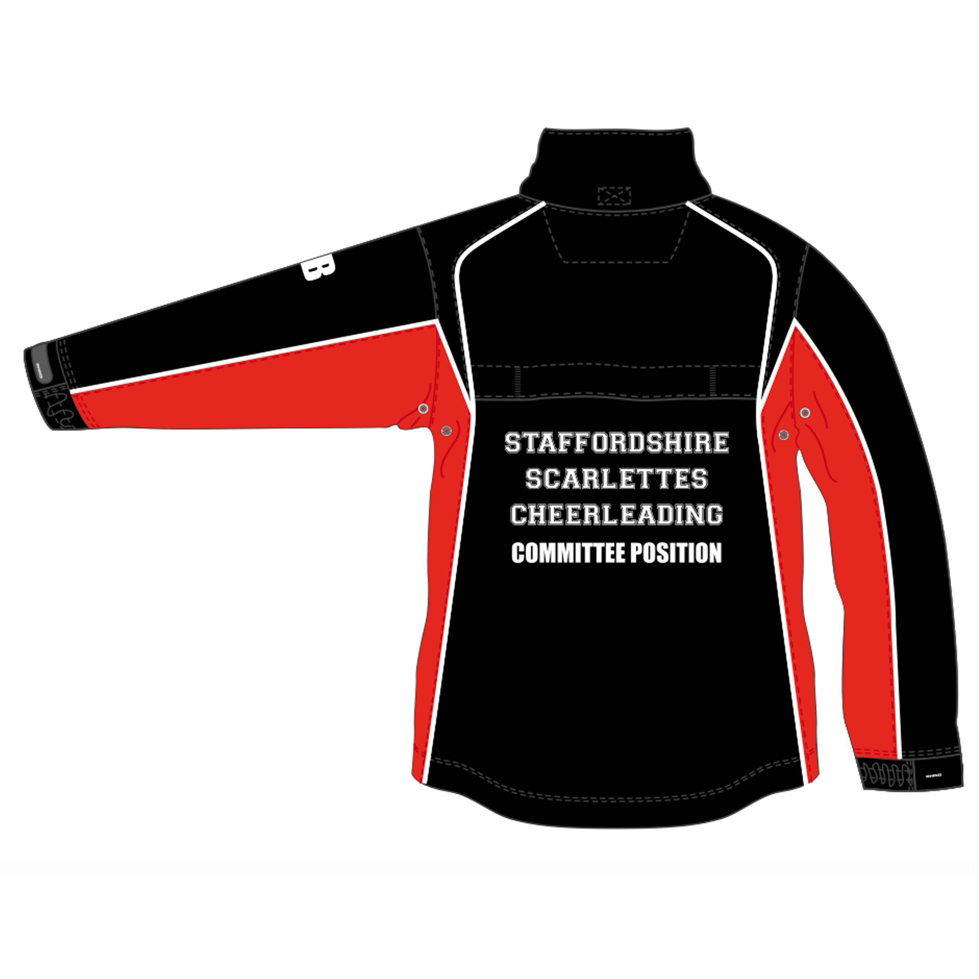 Staffordshire University Cheerleading Shield Full Zip Jacket